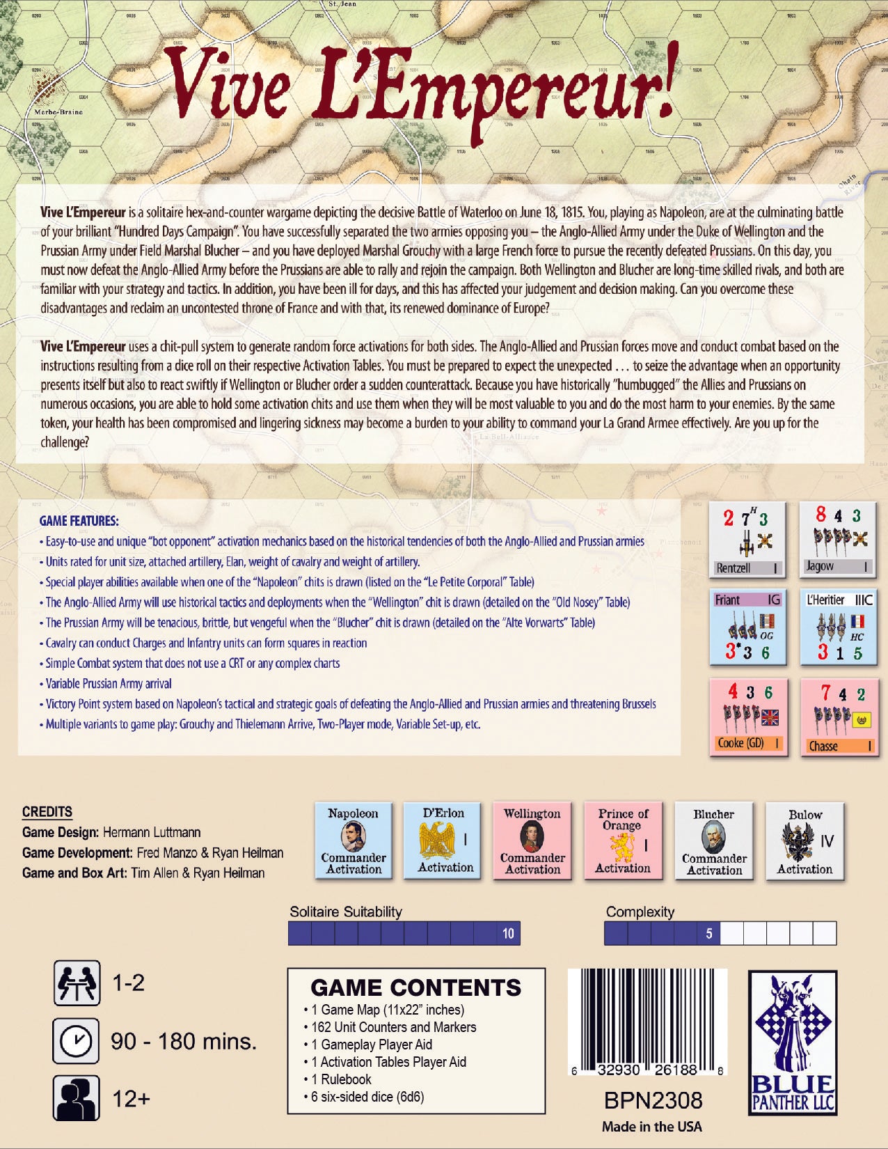 Vive L'Empereur: 2nd Edition – Blue Panther